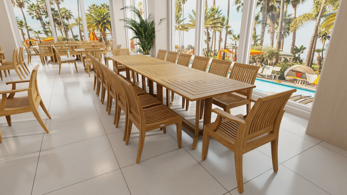 Pyramid Modular Dining Table Collection | Westminster Teak Furniture