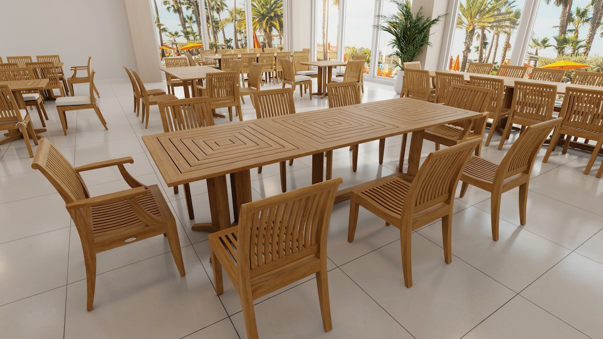 Pyramid Modular Dining Table Collection | Westminster Teak Furniture