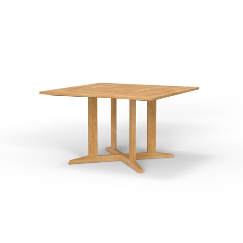 Pyramid 48 in Square Teak Outdoor Dining Table | Westminster Teak