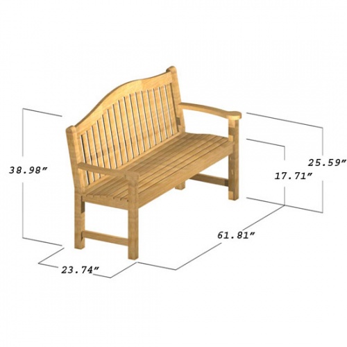 Mayfair 5FT Bench | Westminster Teak