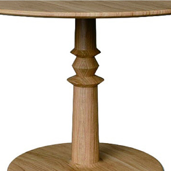 4 ft Dahlia Round Teak Dining Table Leg | Westminster Teak